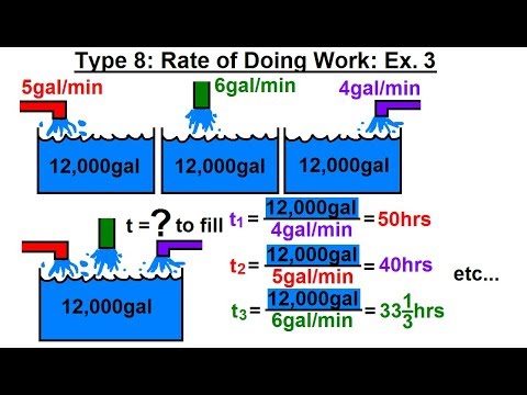 Algebra - Ch. 2: Word Problem (26 of 46) Type 8: Rate of Doing Work: Ex ...