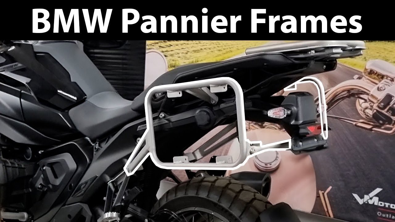 BMW R1300GS Pannier Frames - Touring Pack Fitment - YouTube