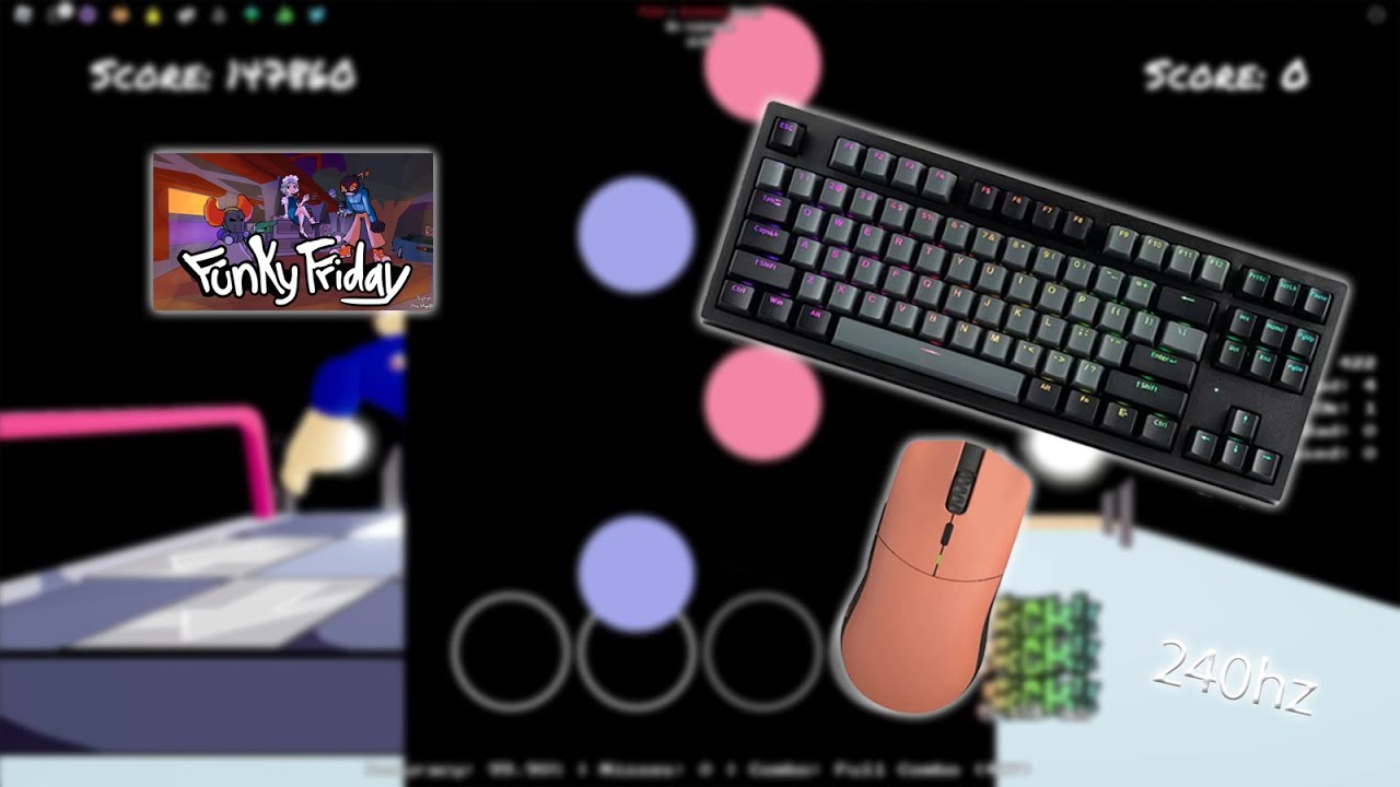 Tecware Phantom+ Elite Keyboard ASMR #241 Roblox Funky Friday Gameplay ...