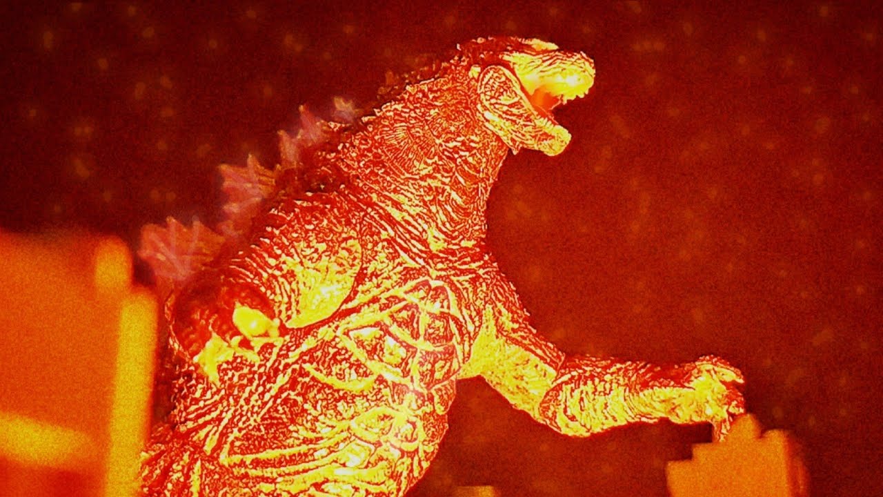 burning godzilla 2019 roar/ growl/ night time test - YouTube