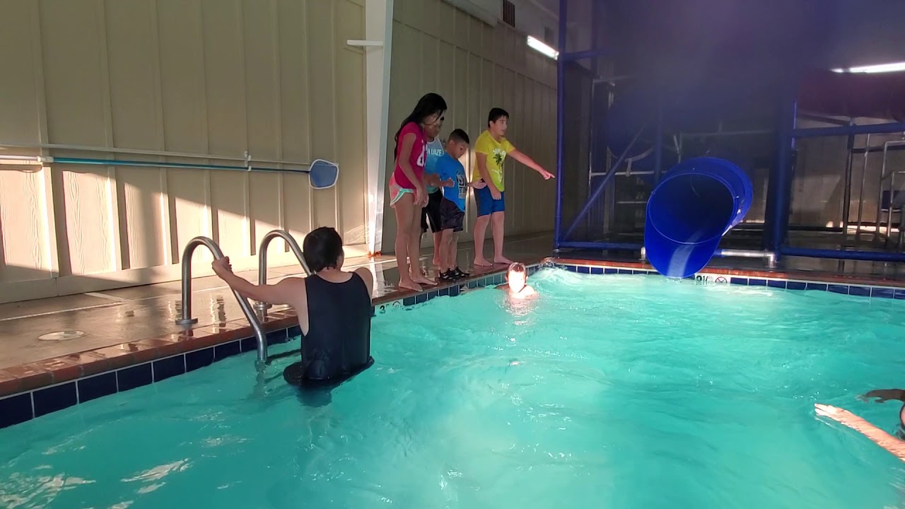 Pool time with kids - YouTube