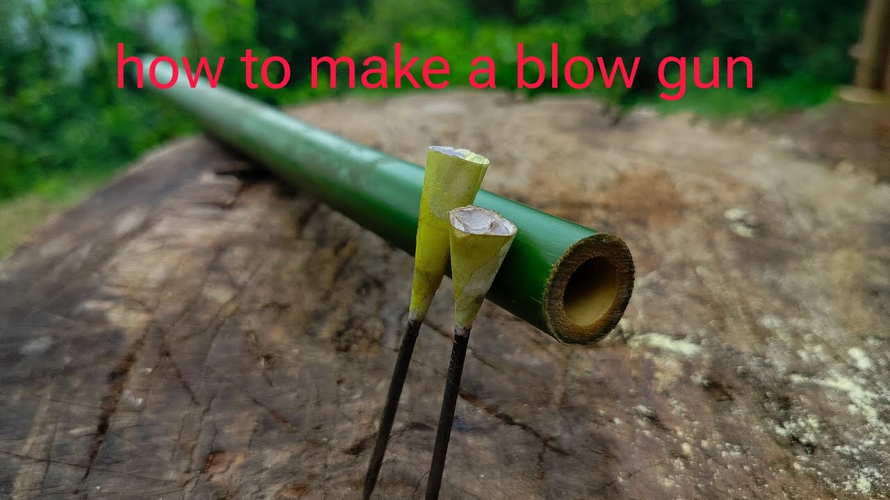how to make a blow gun/ home made bow gun / DIY Blow Gun. Perfect for ...