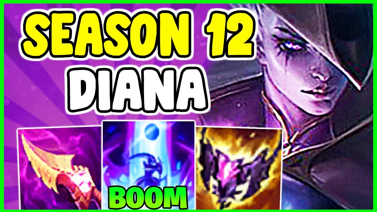 HOW TO PLAY DIANA MID & SOLO CARRY IN SEASON 12 | Diana Guide S12 ...