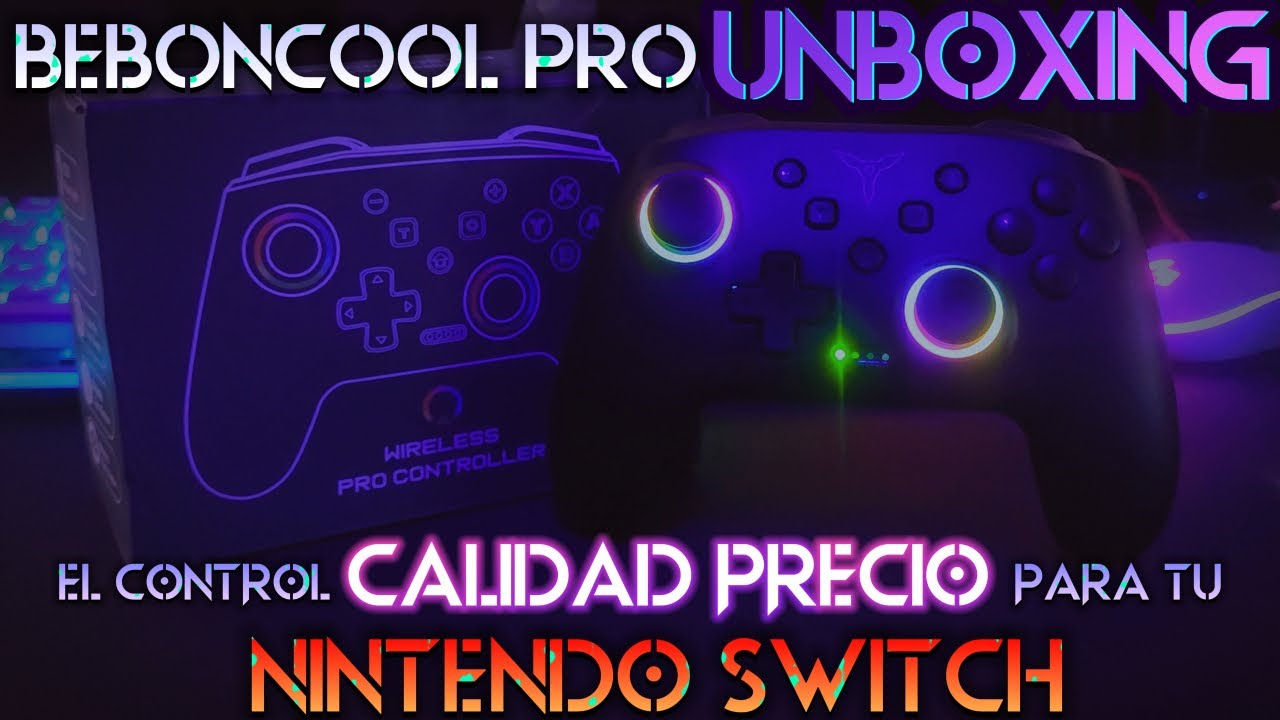 El control CALIDAD PRECIO para tu Nintendo Switch l Unboxing BEBONCOOL PRO CONTROLLER - YouTube
