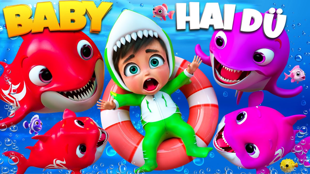 Baby Hai Musik dü dü , Hai Finger Familie 🖐| Kinderlieder |Tierlieder ...