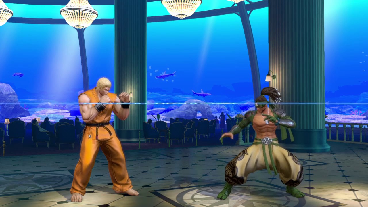 kof 2016 kof 14 kof xiv ps4 The King of Fighters XIV ryo ramon muimui vs leona bandeiras ...