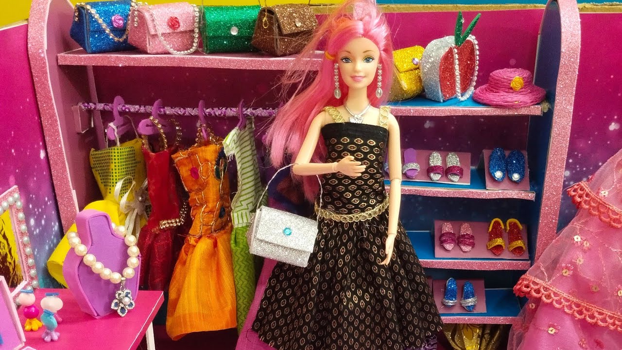 Barbie Dress up/ Dressing Room/ #barbie #dollhouse#shortsvideo - YouTube