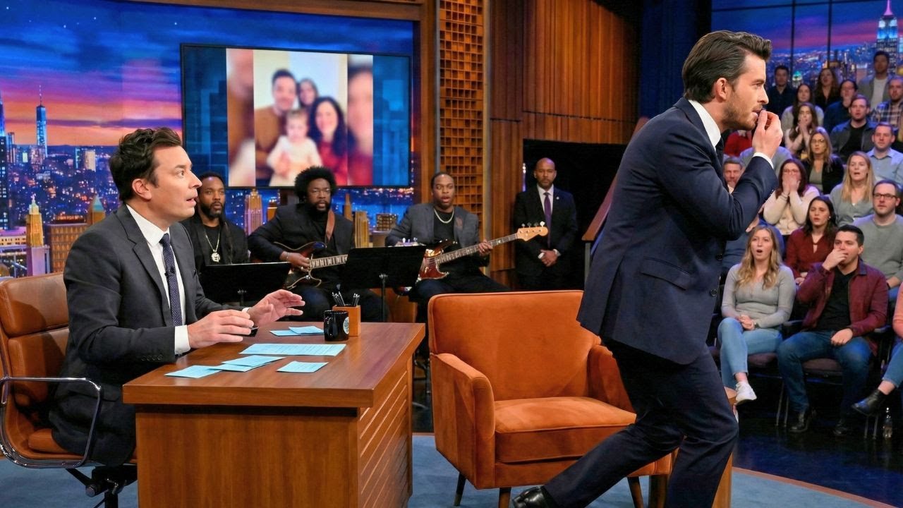 Jimmy Fallon STUNNED When Jonathan Bailey Suddenly Walks Off Stage ...