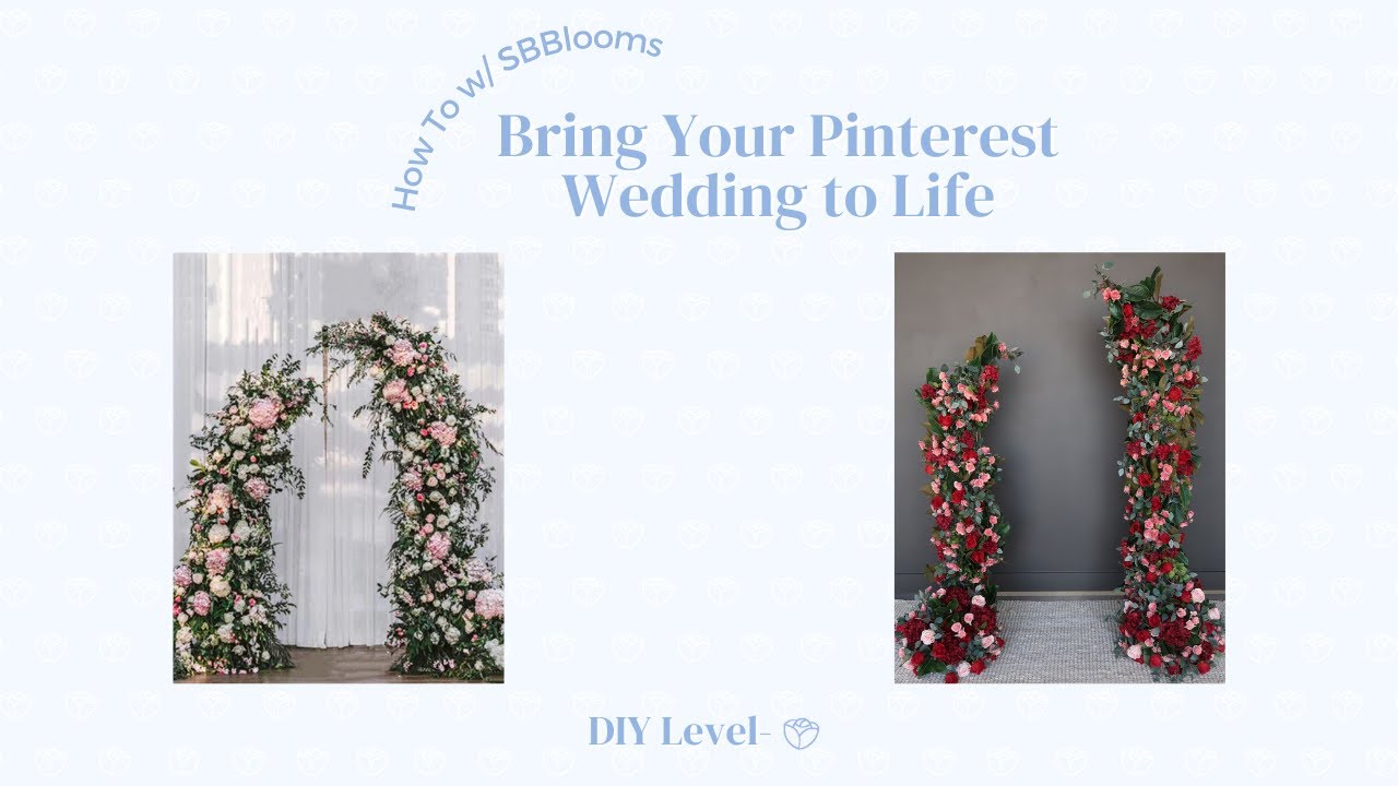 How To w/ SBBlooms: Split Wedding Flower Ceremony Arch - YouTube