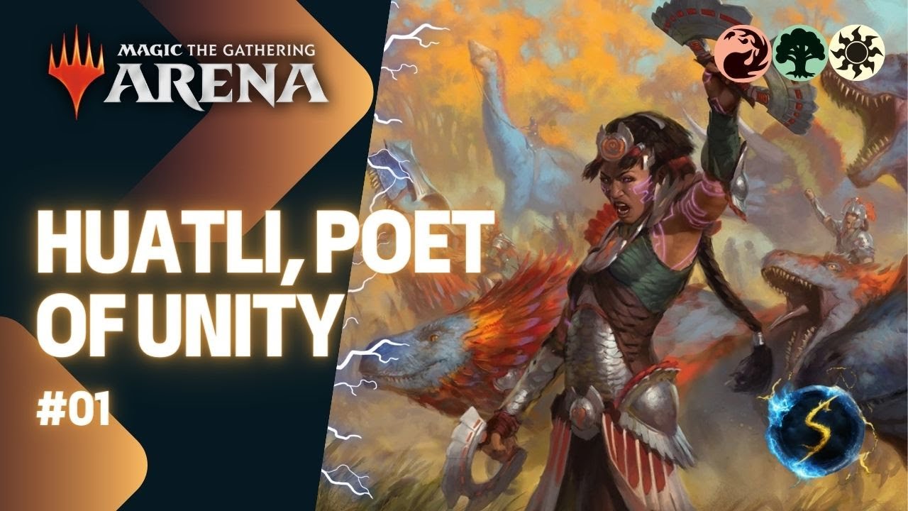 It's Showtime: Huatli, Poet of Unity 🔥🌲☀️ #01 - MTG Arena - Historic Brawl - YouTube