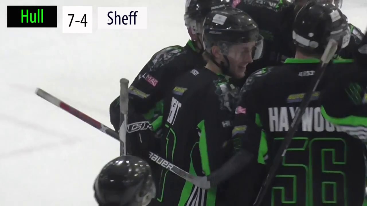 Smailes Goldie Hull Pirates 8-4 Sheffield Steeldogs - YouTube