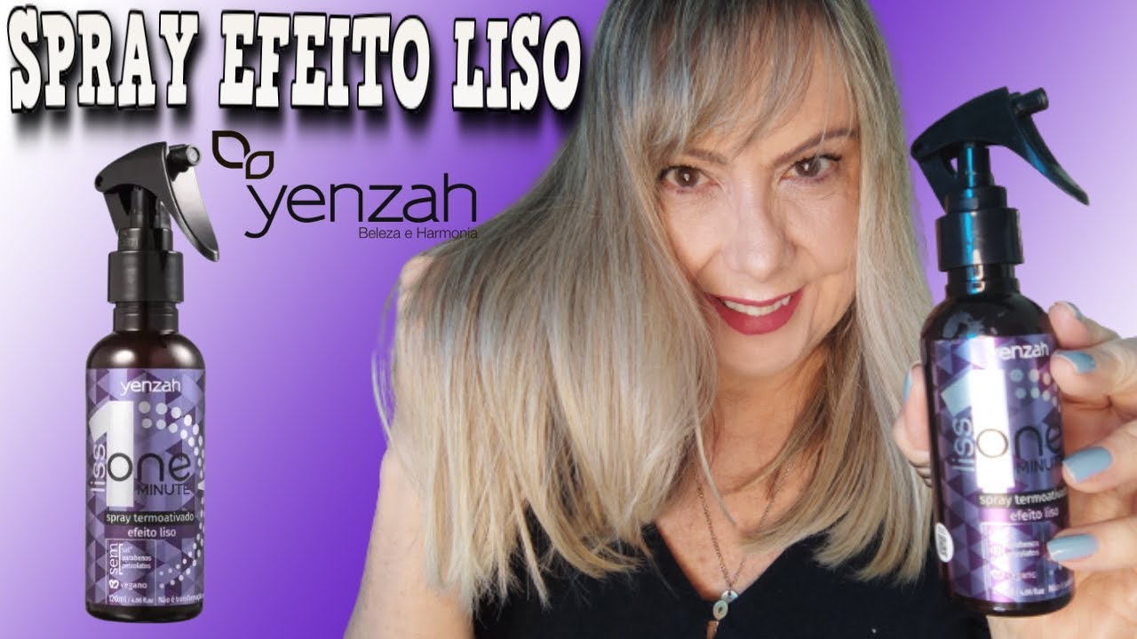 💓PROTETOR TÉRMICO EFEITO LISO ONE MINUTE LISS DA YENZAH Sem química ...