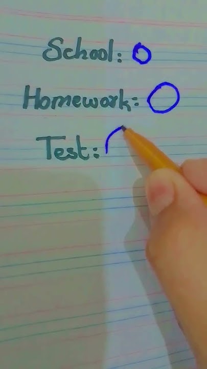 school versus homework homework versus testcubing - YouTube