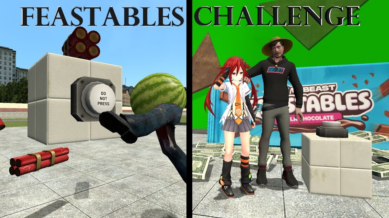 PRESS MYSTERY BUTTON AND WIN [Feastables Challenge] - YouTube