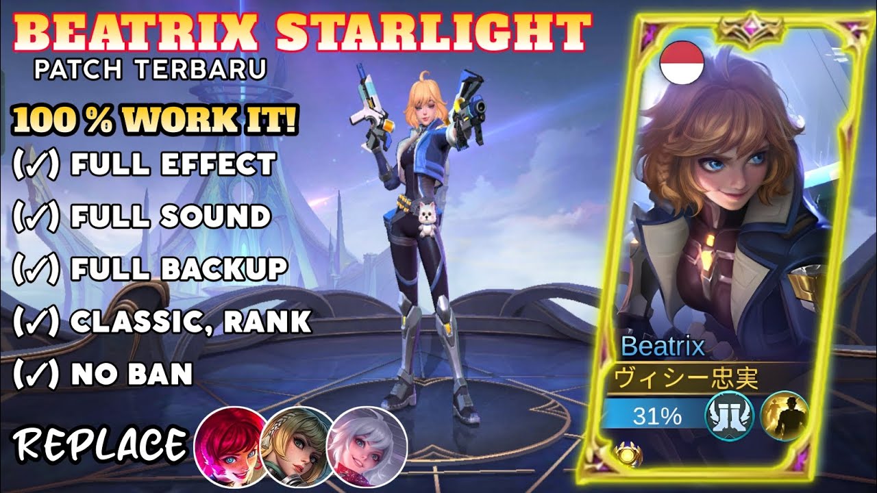 Script Skin Beatrix Starlight | Patch Terbaru | Full Effect & Voice ...