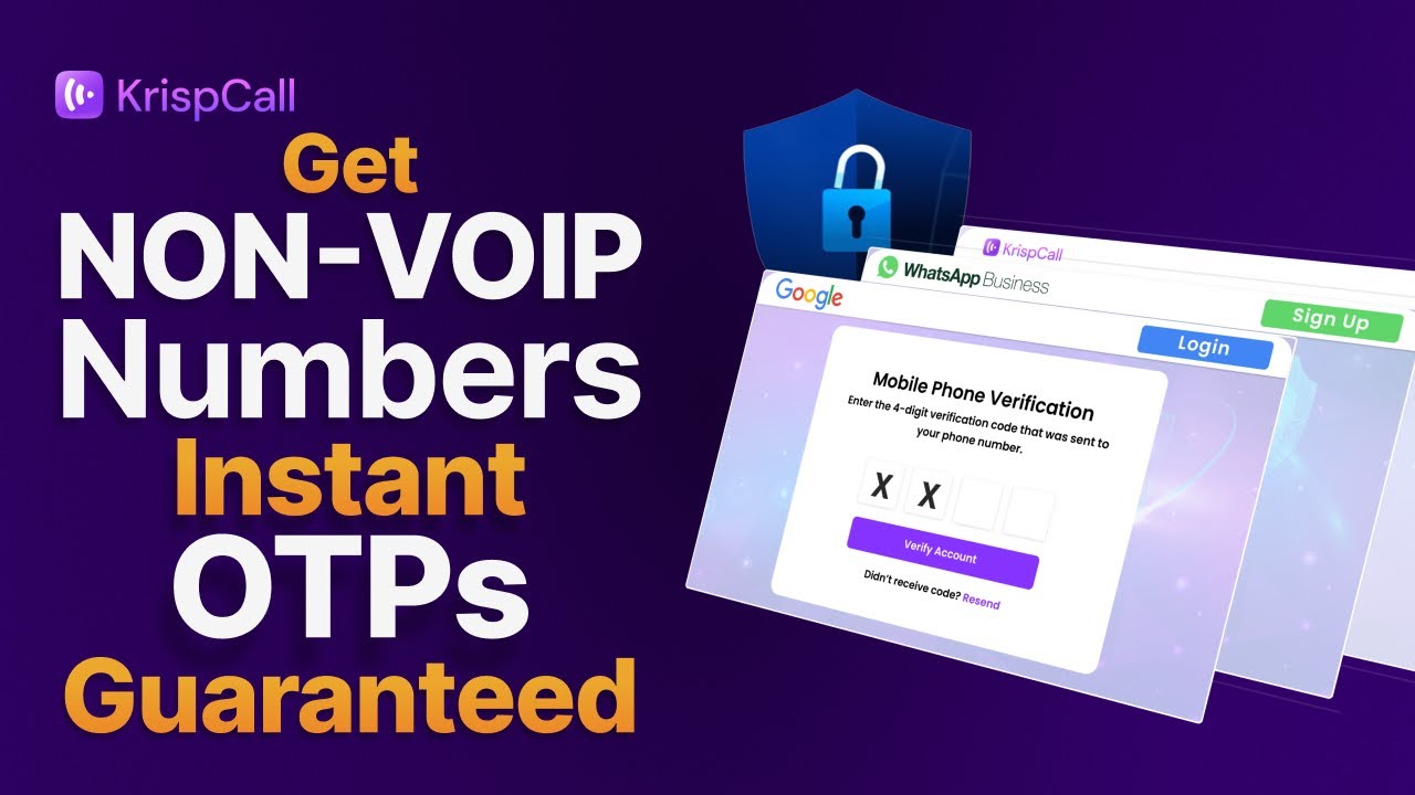 KrispCall’s Non-VoIP Numbers | US Numbers (OTPs Everytime!) - YouTube