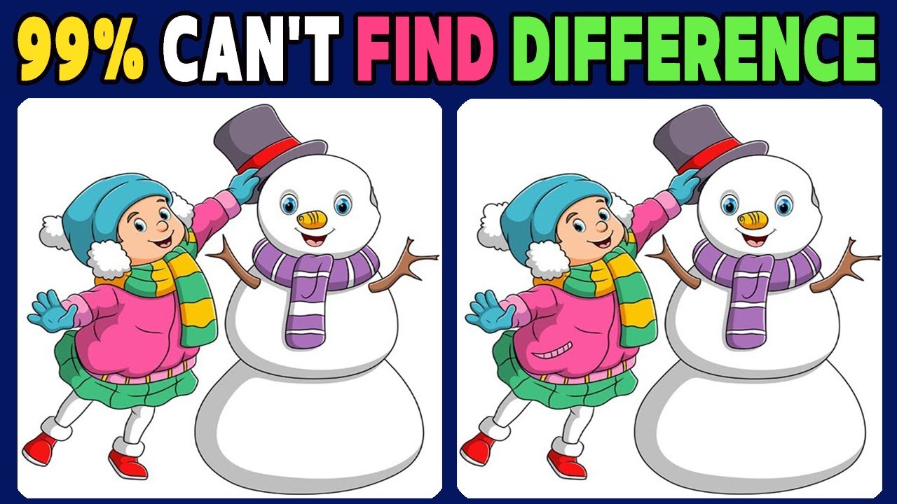 Find the Difference: 99% Of People Can't Find All The Differences【Spot ...