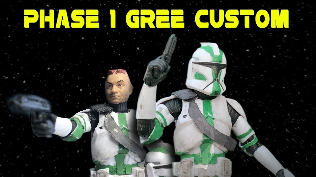 CUSTOM PHASE 1 COMMANDER GREE Custom Figure | STAR WARS The Black ...