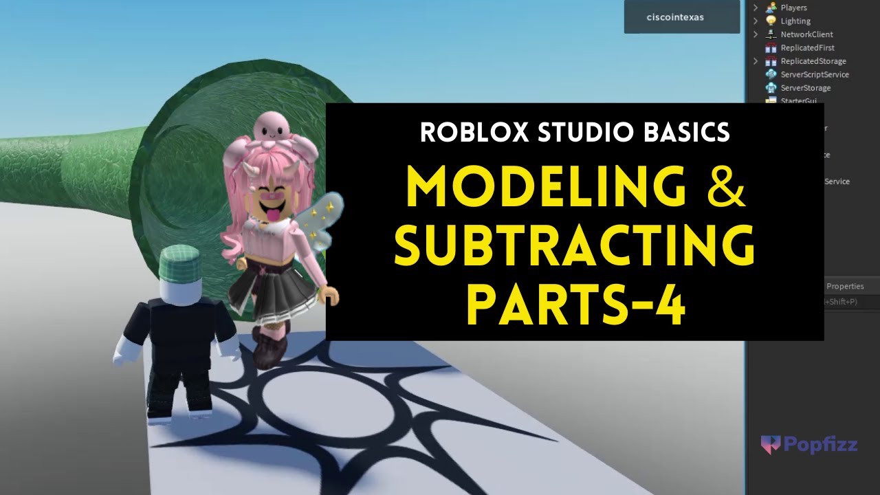 [Roblox Studio-12] Modeling - Tunnel and Half Pipe (negate) - YouTube