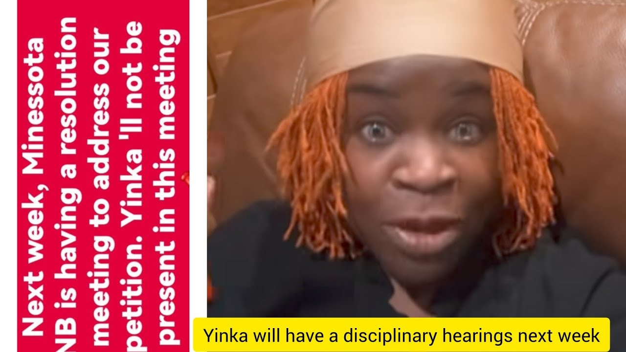 Yinka under duress and stressed out as her disciplinary Hearings comes ...