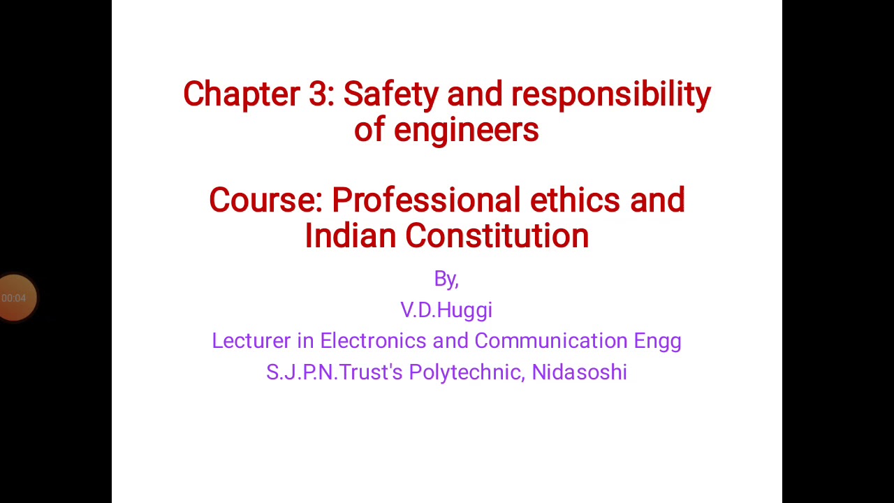 Chapter 3: Safety and responsibility of engineers - YouTube