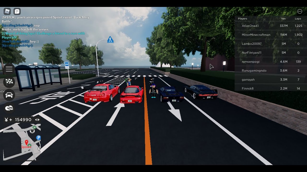 JDM CAR MEET IN ROBLOX-MIDNIGHT RACING GAMEPLAY - YouTube