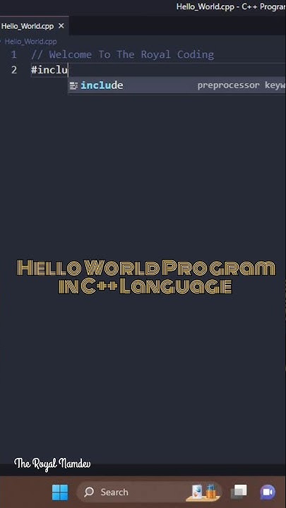 C Hello World Program Education Python Codm Pythoncodingytshort Helloworldbegginers