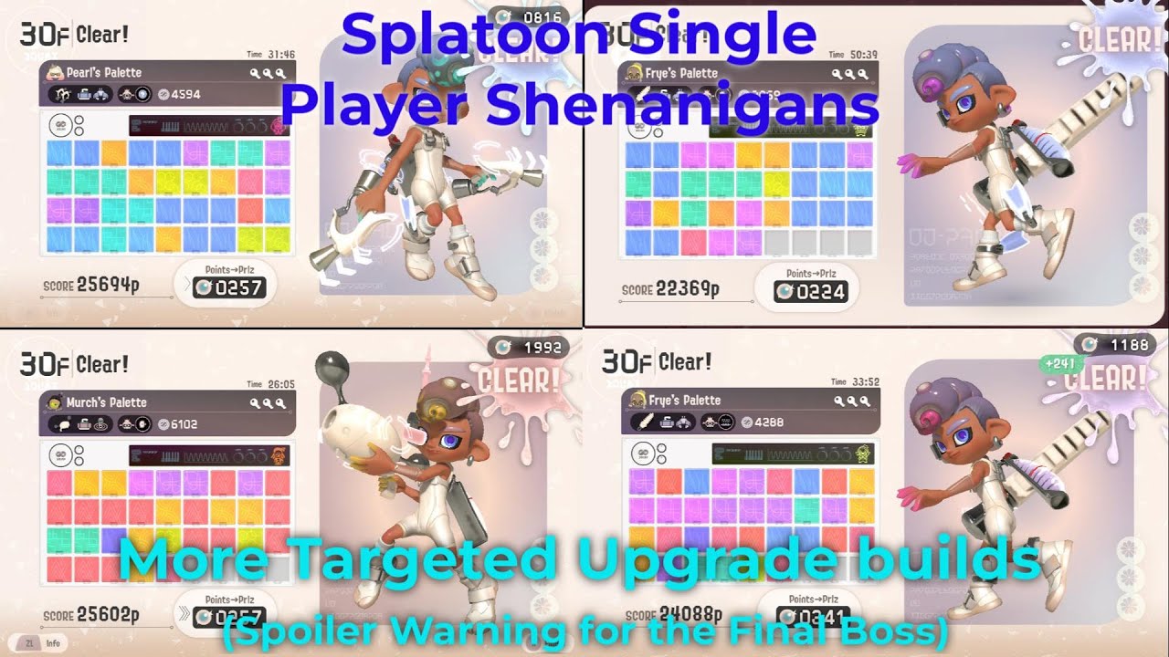 Some More Targeted Upgrade Builds (Splatoon Single Player Shenanigans ...
