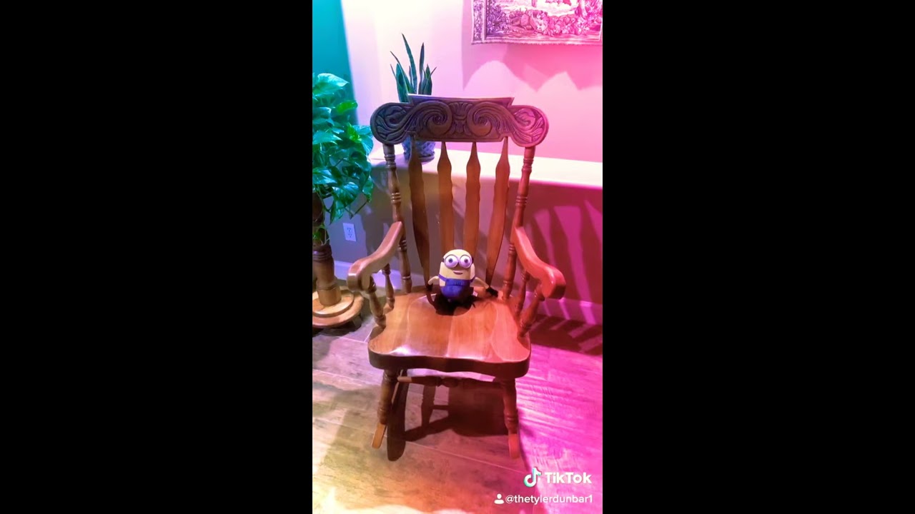 Minion sitting on rocking chair - YouTube
