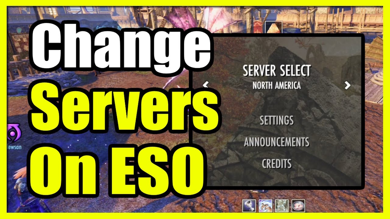 How to Change Server from American to Europe in Elder Scrolls Online ...