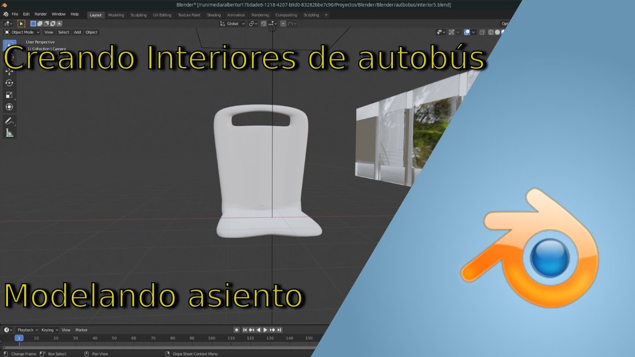 Blender: Modelando interiores de un autobús. Parte 5 - YouTube
