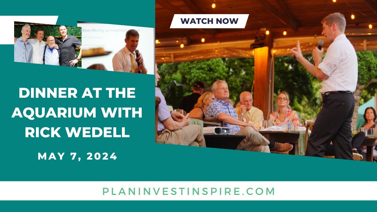 Dinner at the Aquarium with Rick Wedell | May 7, 2024 - YouTube