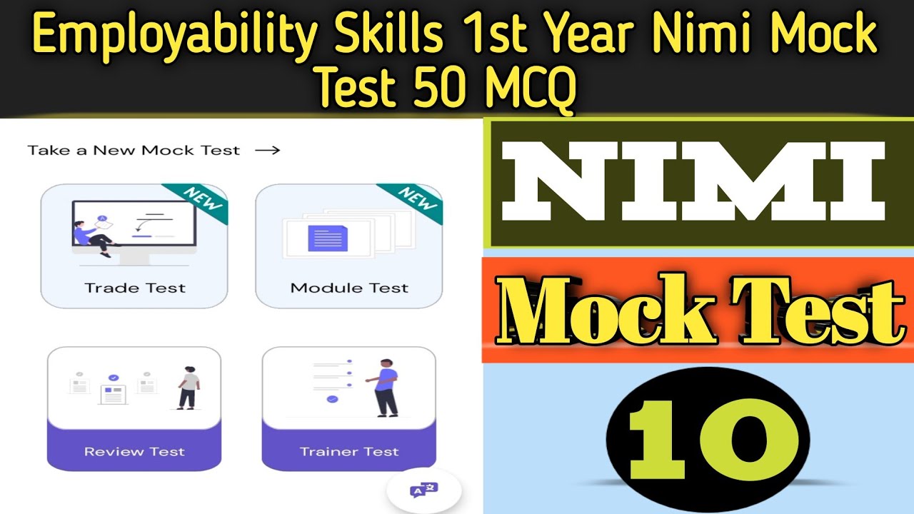 Employability Skills ITI 1st Year |Nimi Mock Test 50 Mcq |Nimi Mock ...