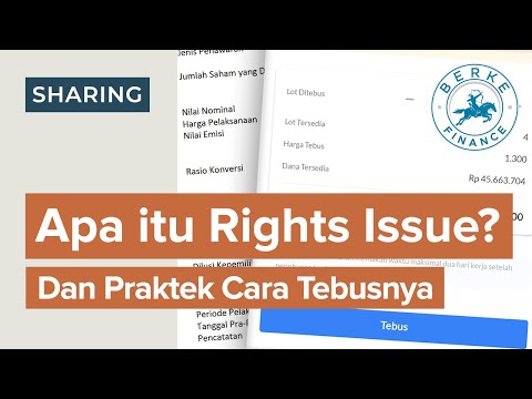 Apa itu Rights Issue / HMETD? Dan Cara Tebusnya (Penjelasan Untuk Pemula)
