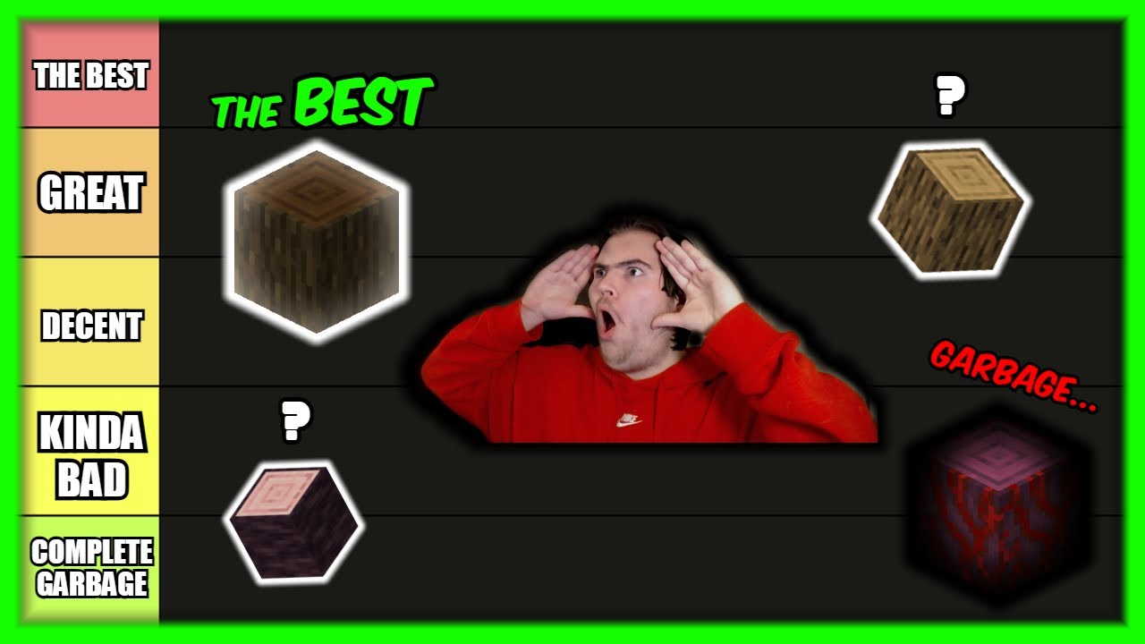 I Ranked Every Type of WOOD in Minecraft - YouTube
