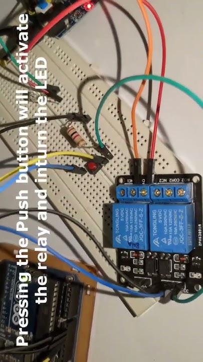 Arduino: Pushbutton Relay LED #education #arduino #basic - YouTube
