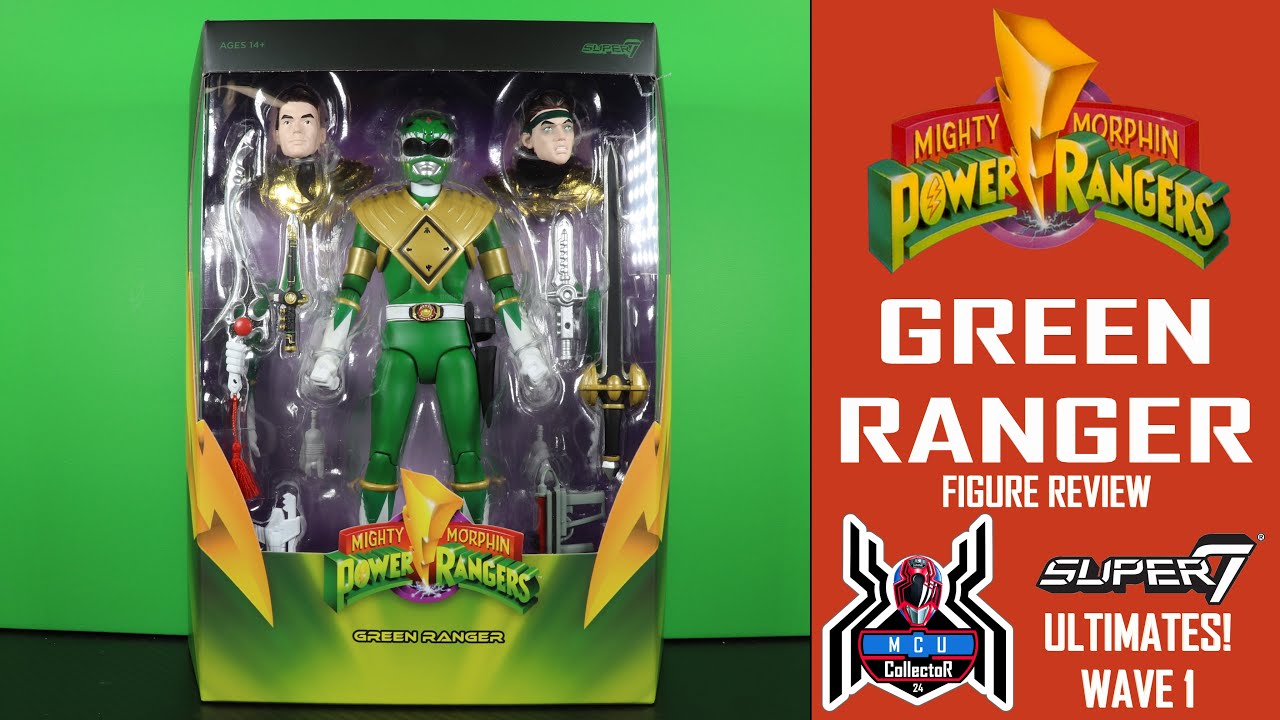 Super7 Ultimates Power Rangers GREEN RANGER JDF Tommy Mighty Morphin ...
