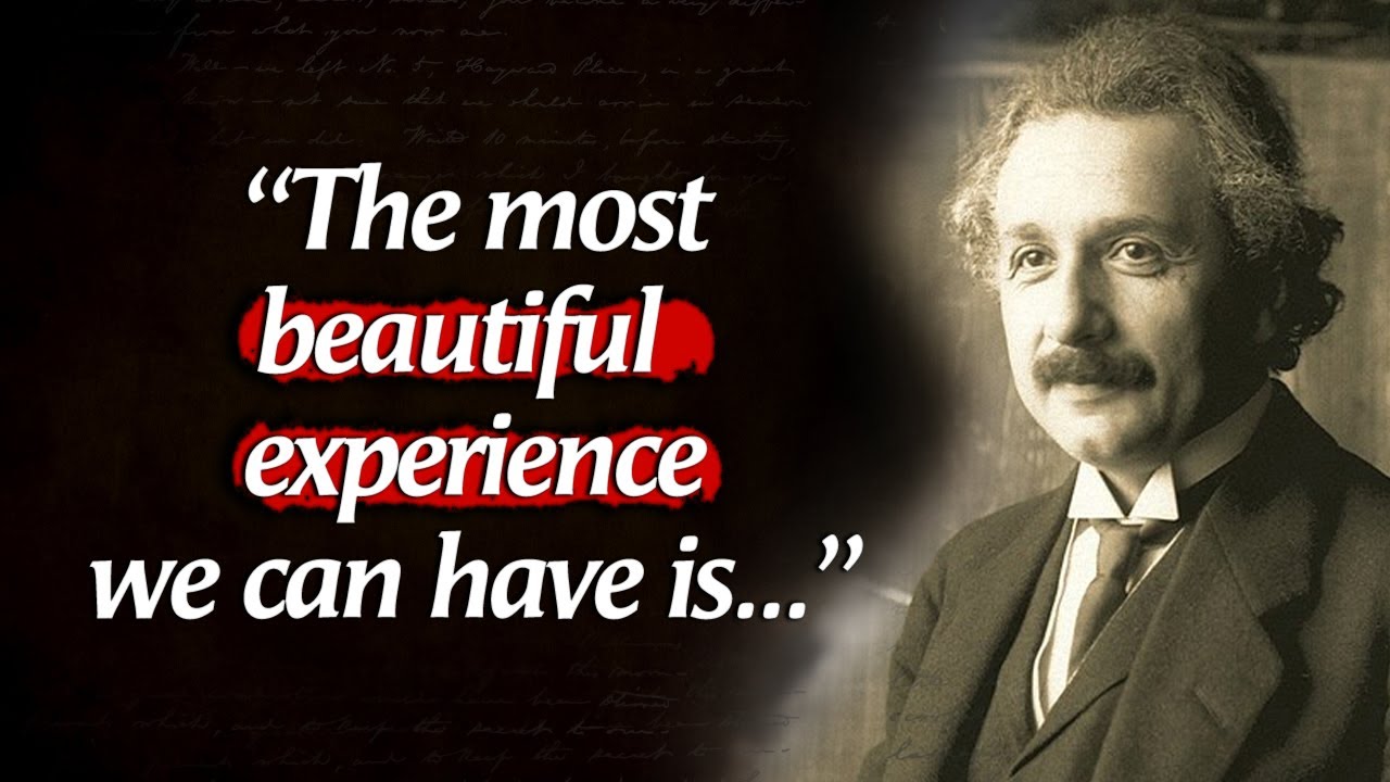 70 Quotes Albert Einstein Said That Changed The World! - YouTube