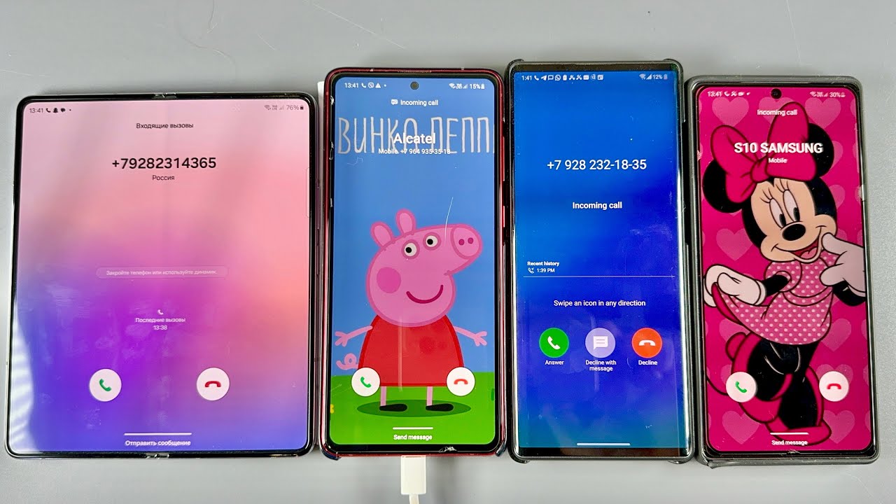 Incoming + Outgoing Calls Samsung Galaxy Fold 5 + Samsubg Note 20 ...