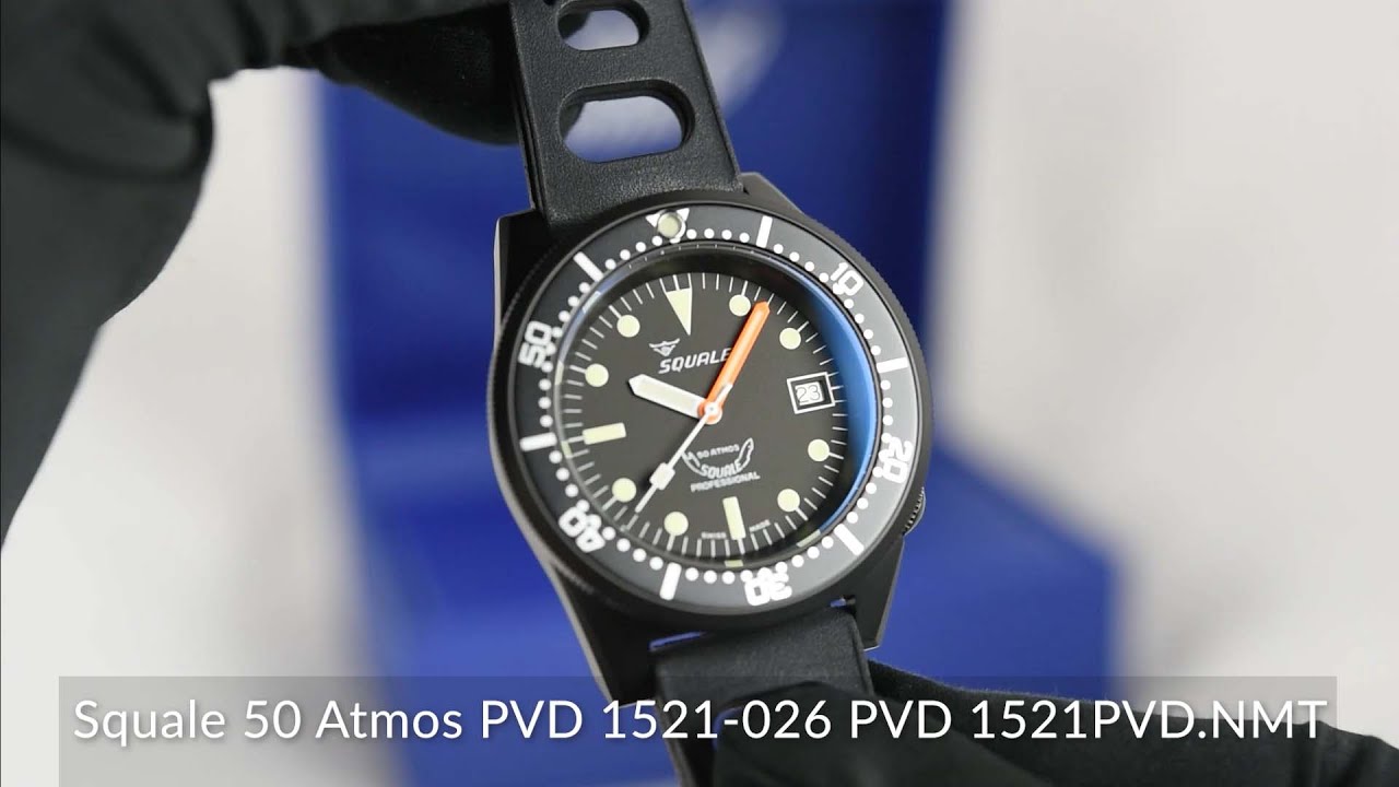 Squale 50 Atmos PVD 1521-026 PVD 1521PVD.NMT - YouTube