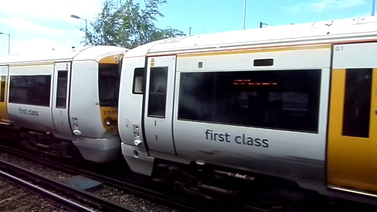 Trains at Whitstable station 2/7/16 - YouTube