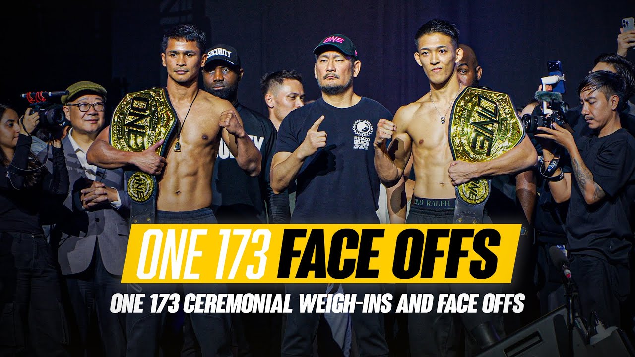 ONE 173 ceremonial weigh-ins and face offs | ONE Championship - YouTube
