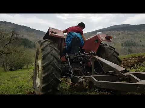 54c 3lü 10 numara pulluk ile zorlu tarlada çift sürümü aslan şaseliyor pulluğu