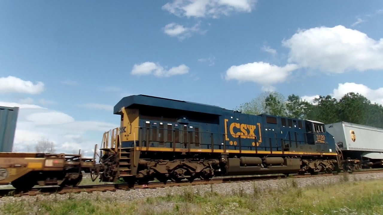 CSX Intermodal Pony Express Train - YouTube