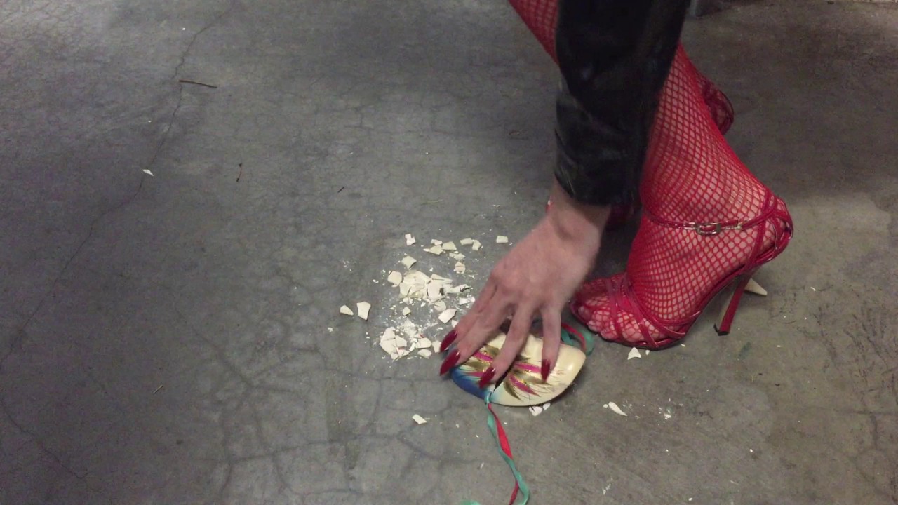 CRUSHING CERAMIC IN 120MM SANDALS - YouTube