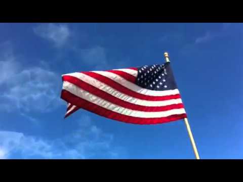US Flag flying over airstrip in SC - YouTube