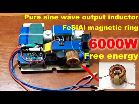 Double magnetic loop double wire inductor winding know-how Kapanadze ...