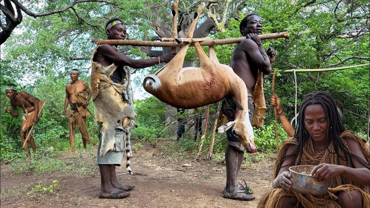 Inside The Secret World Of The Hadzabe Bushmen | Hunting, Cooking ...