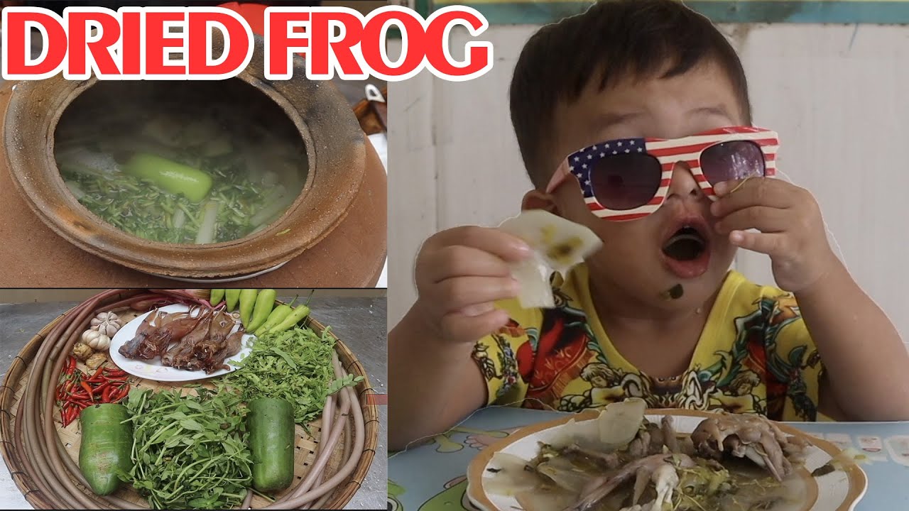 How To Make Dried Frog Soup With Waterlily and Koh Kong Spicy Sauce ...