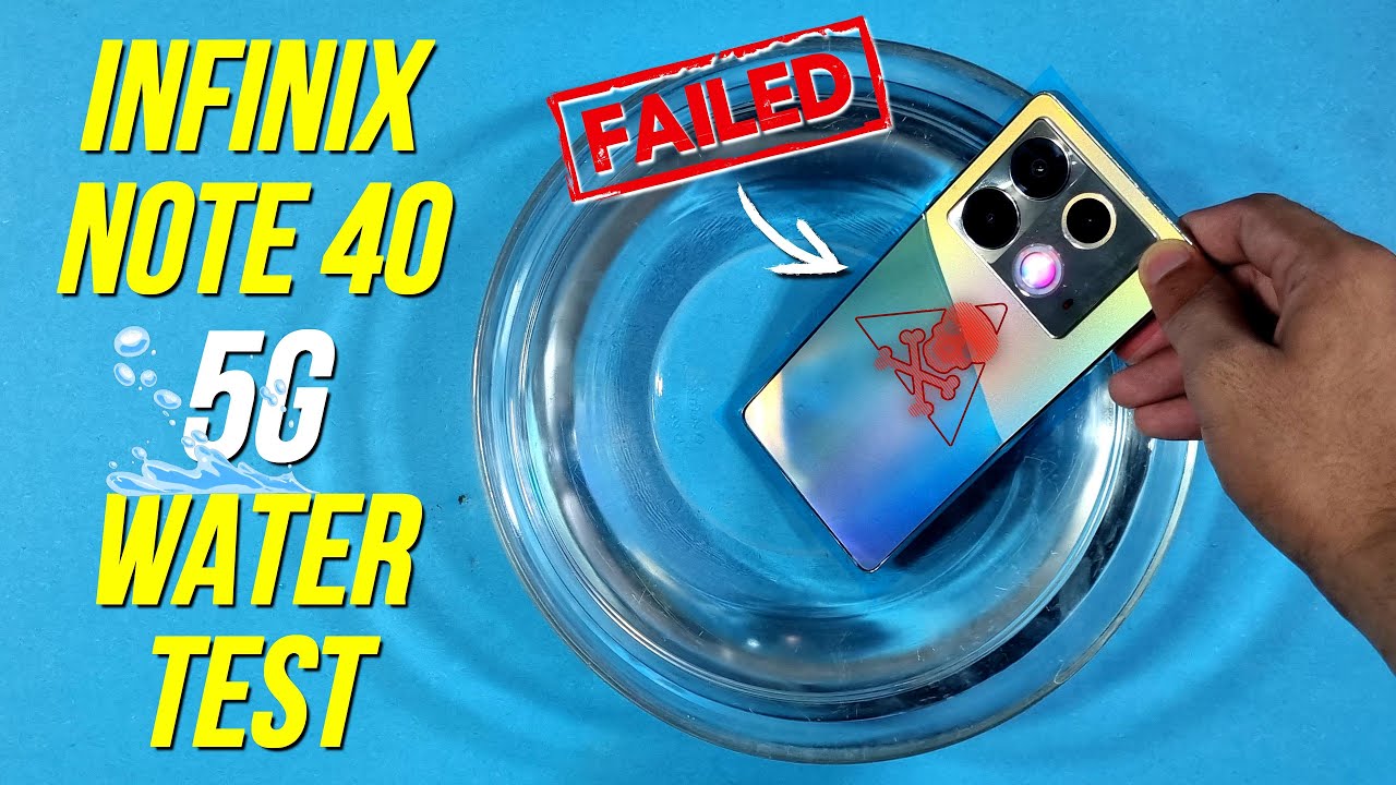 Infinix Note 40 5G - Water Test | Don't Try with Your Phone ⚠️ - YouTube